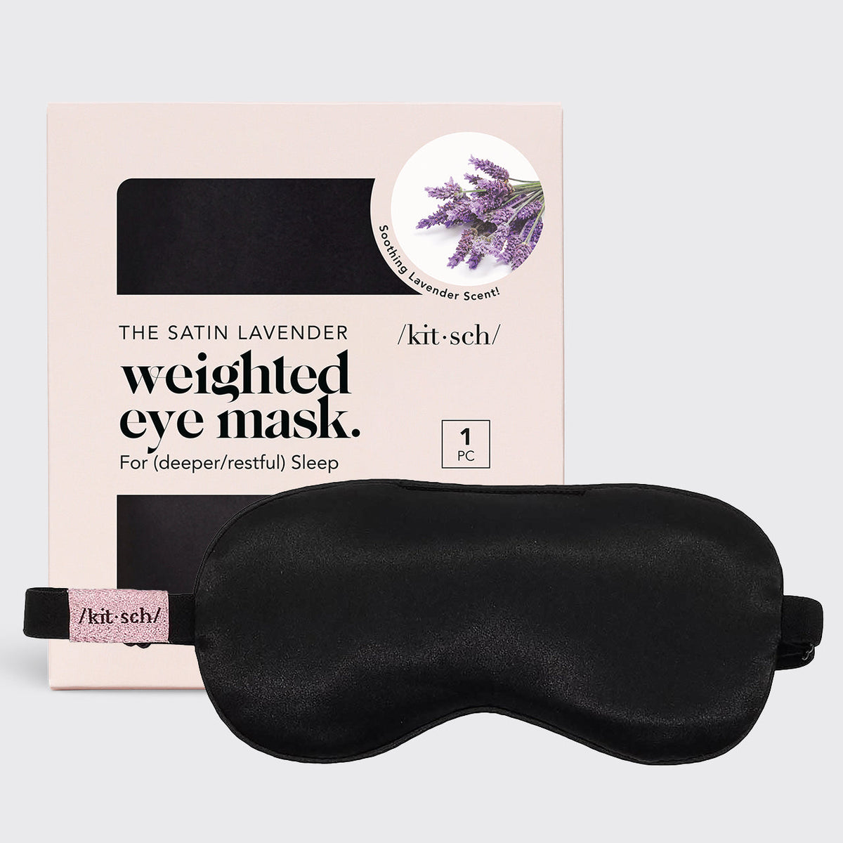 The Lavender Weighted Satin Eye Mask – BuddyLove Clothing Label