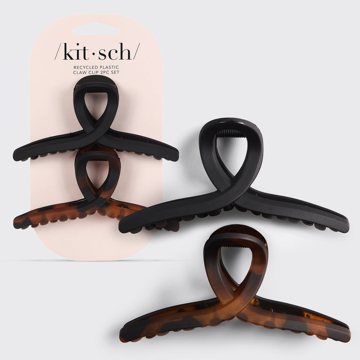 Large Loop Claw Clips 2pc - Recycled Plastic – BuddyLove Clothing Label