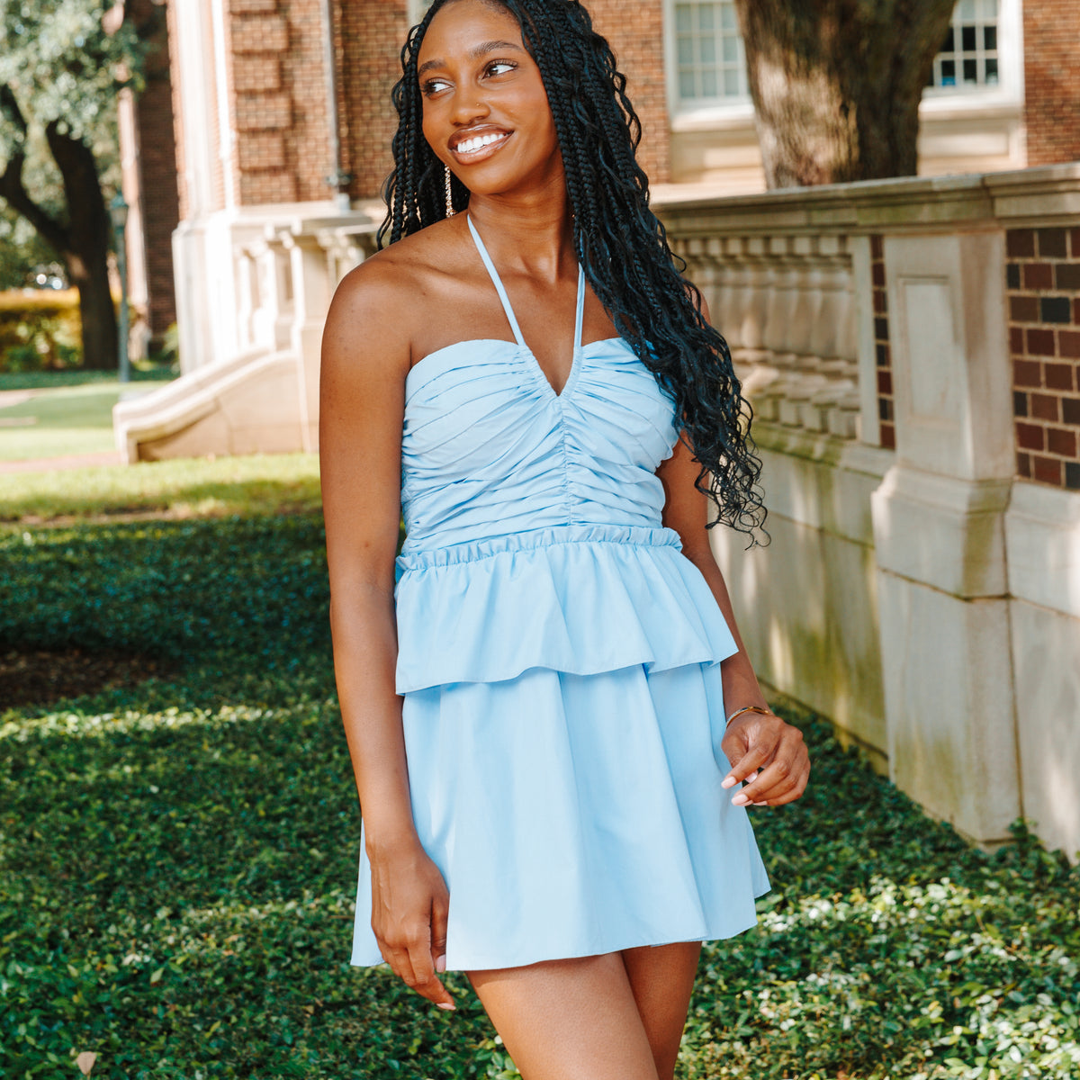 Remi Halter Romper - Powder Blue – BuddyLove Clothing Label