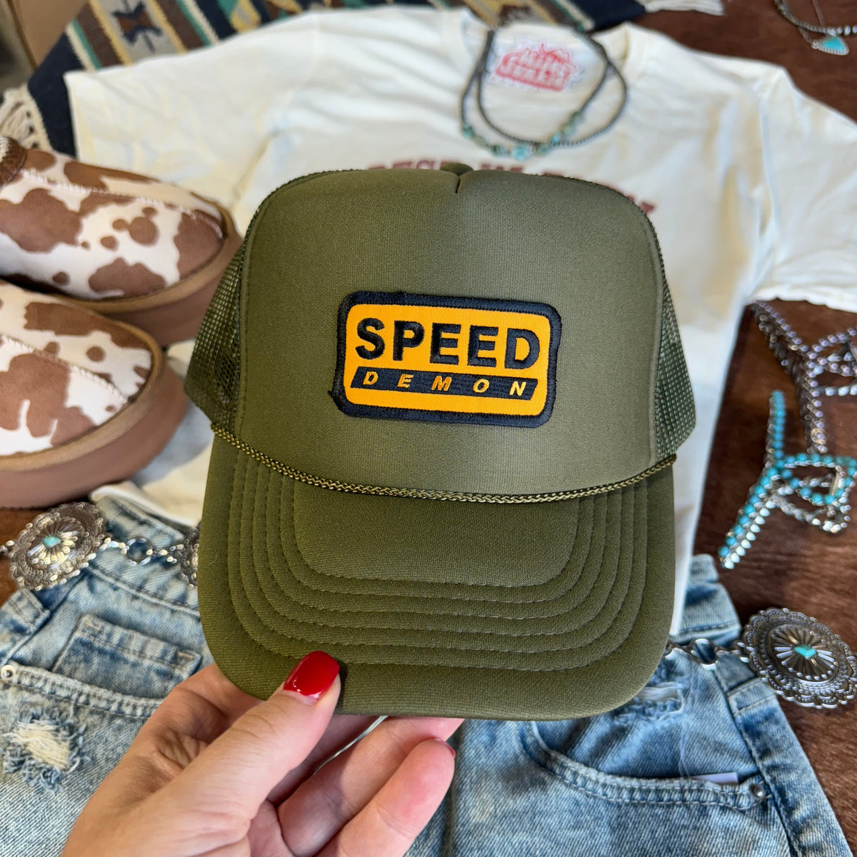 Speed Demon Patch Trucker Hat – BuddyLove Clothing Label