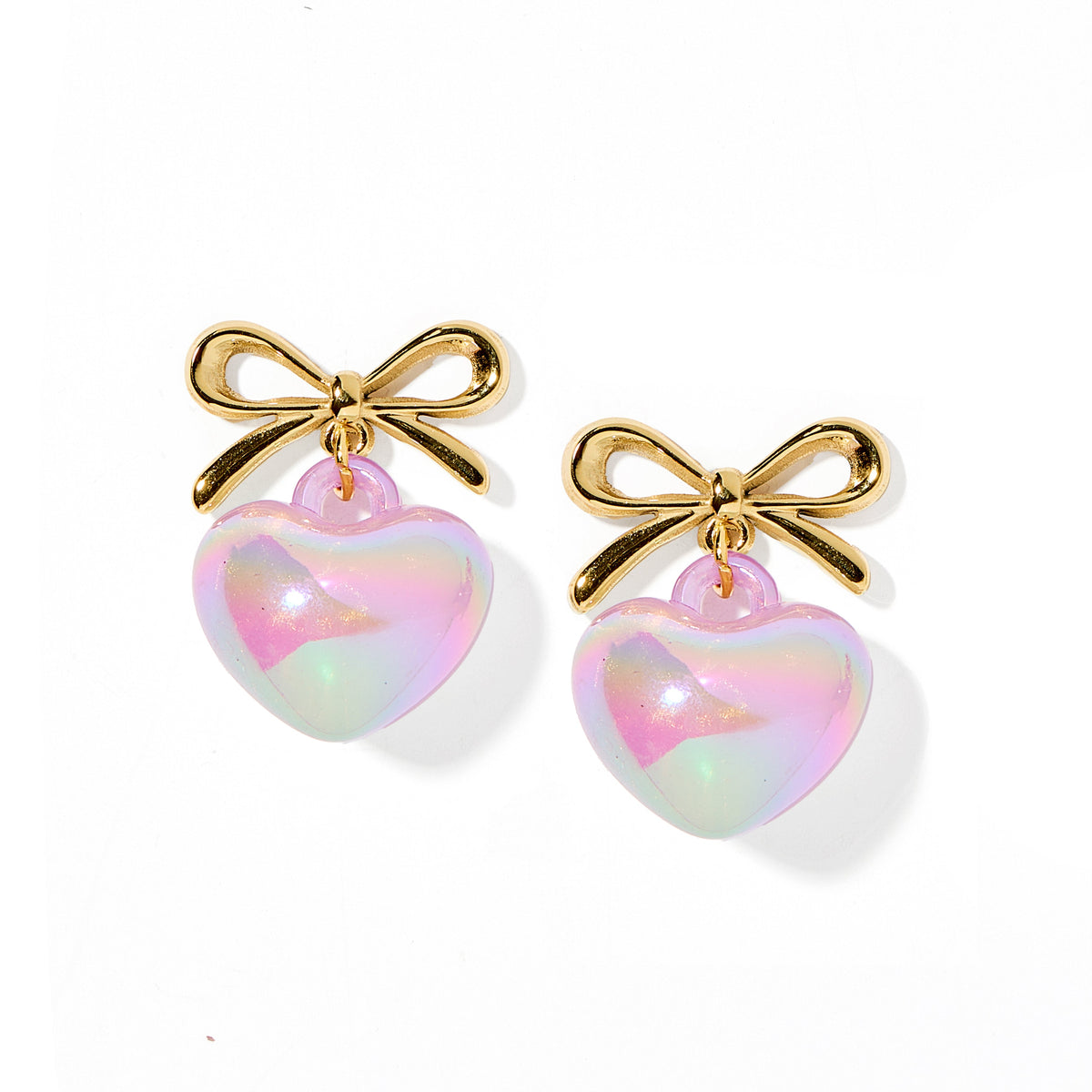 Ruthie Bow with Drop Heart Pearl Earring - Purple – BuddyLove Clothing ...