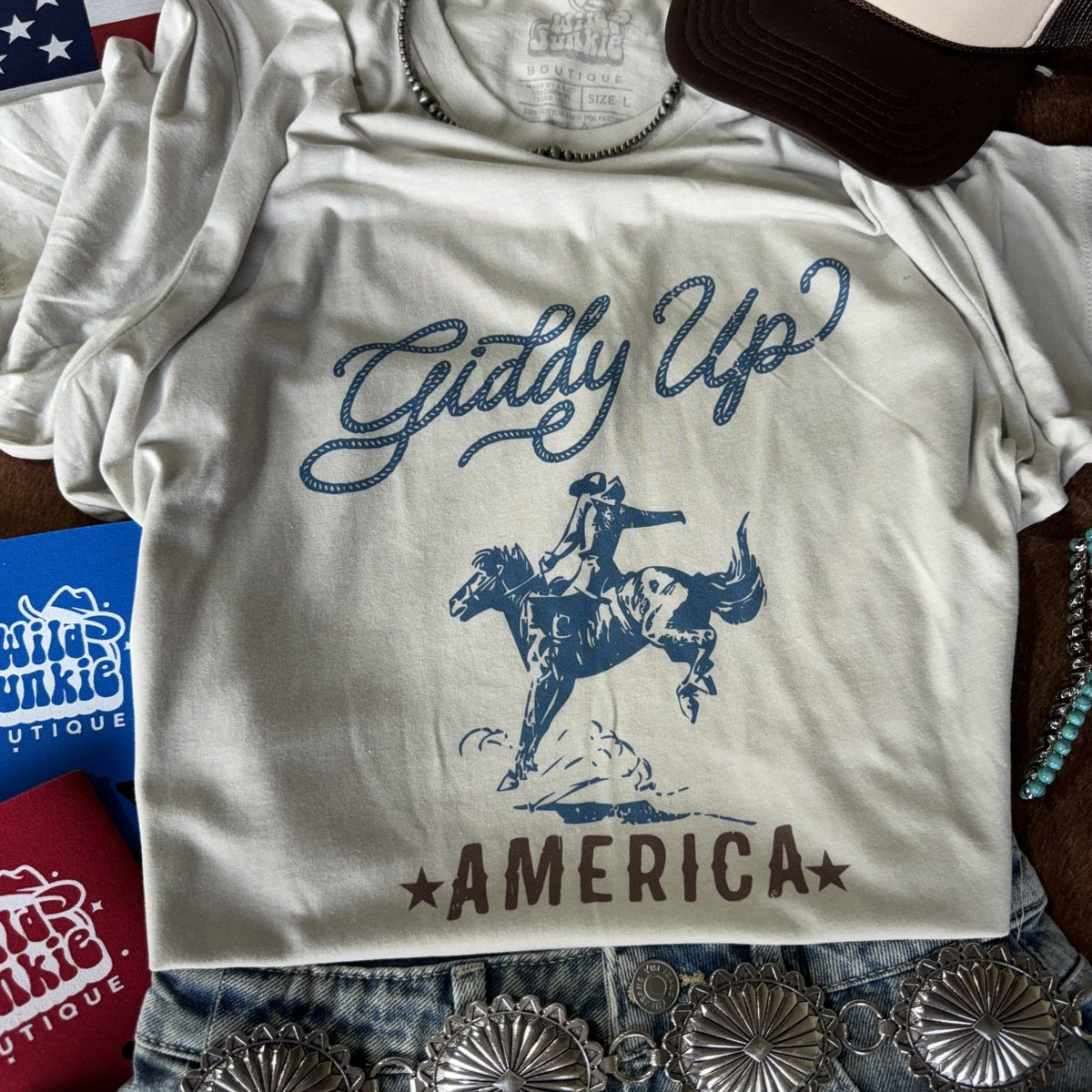 Giddy Up America Graphic Tee – BuddyLove Clothing Label