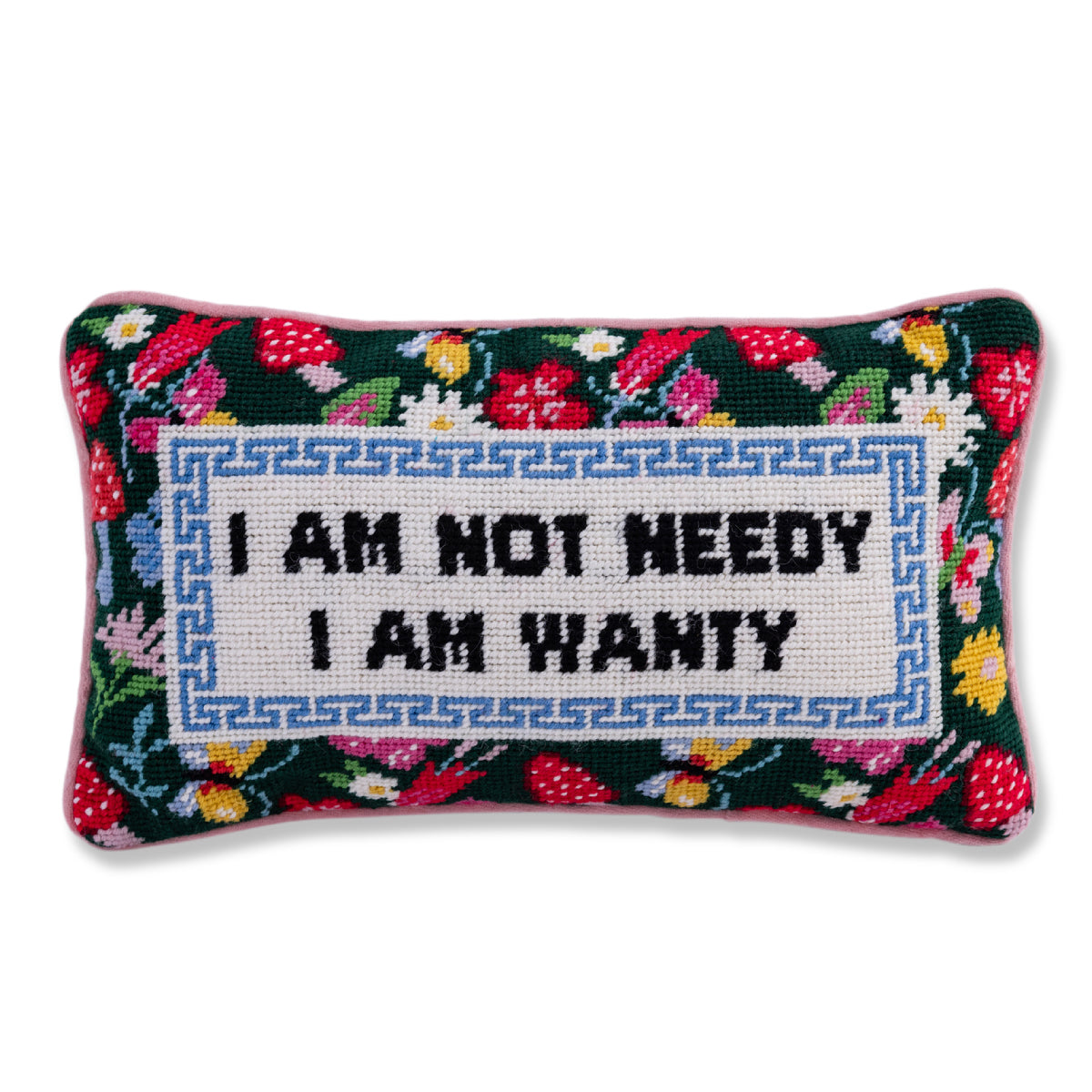 Not Needy Needlepoint Pillow – BuddyLove Clothing Label